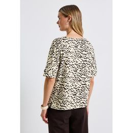 Street One T-Shirt in beige schoko | Gr.: 38