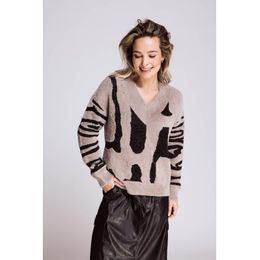 Zhrill Sweatshirt ZHBURA BLACK/CREAM in BLACK/CREAM | Gr.: L
