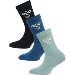 Hummel Long Socken Sutton 3-Pack Kinder in BLUE SURF | Gr.: 32-36