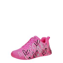 Skechers Sneaker 'UNO LITE' Damen Größe 39 hellgrau / hellpink / schwarz / silber