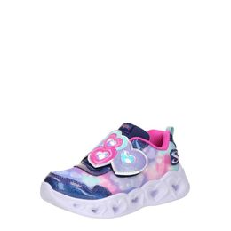 Skechers Sneaker 'HEART LIGHTS - LOVIN REFLECTION' M&auml;dchen Gr&ouml;&szlig;e 21 navy / hellblau / helllila / pink