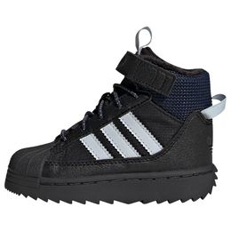 adidas originals Stiefel 'Superstar' Jungen Größe 23 azur / dunkelblau / schwarz