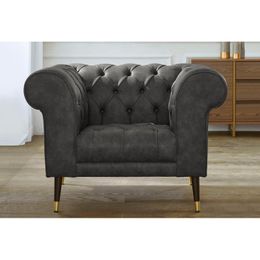 Home Affaire Chesterfield-Sessel »Tinnum Sessel« anthrazit