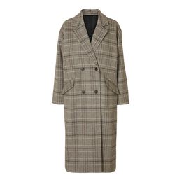 Selected Mantel 'SLFHarper' Damen Gr&ouml;&szlig;e XL dunkelbeige / braun / weinrot / schwarz