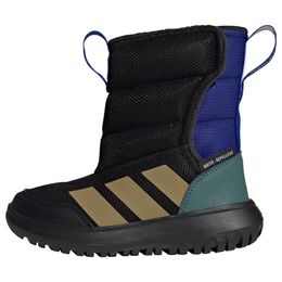 adidas Sportswear Snowboots 'Winterplay' Jungen Gr&ouml;&szlig;e 33.5 beige / ultramarinblau / khaki / schwarz