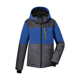 Killtec Skijacke »KSW 181 BYS SKI JCKT« Kids Skijacke: wasserdicht, atmungsaktiv, verstellbar, Taschen anthrazit 128 128 Skijacke mit verstellbarer...