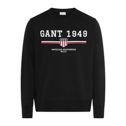 Gant Sweatshirt &raquo;GRAPHIC C-NECK SWEAT&laquo;, Mit Rundhalsausschnitt BLACK XL XL Bequemes Sweatshirt von Gant