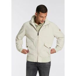 BOSS Orange Allwetterjacke »Ohice« wasserabweisend Kapuze verstaubar abnehmbar Strickbündchen Stehkragen Light Beige271 56 56 Blouson von Boss...