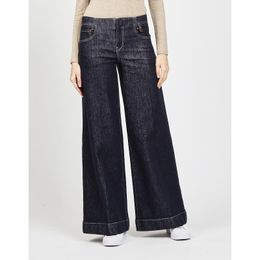 Gang Weite Jeans &raquo;Jeans Wide Fit 94POPPY PALAZZO&laquo; denim blau 29 29 Wide Fit Jeans mit hoher Leibh&ouml;he und sehr langer Beinl&auml;nge