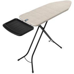 Brabantia B&uuml;gelbrett &raquo;B&uuml;geltisch C, 124 x 45 cm, Dst-Ablage Solide&laquo; B&uuml;gelfl&auml;che 124 cmx45 cm Fairtrade-zertifiziert Denim Grey / Black