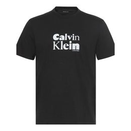 Calvin Klein T-Shirt »SS 30S EU BOLD GRAP« Mit Rundhalsausschnitt, regular fit Black XL XL T-Shirt von Calvin Klein