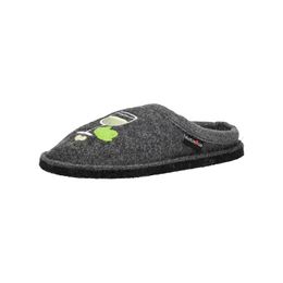 Haflinger Hausschuh &raquo;Hausschuhe Wolle&laquo; Anthrazit 46 46 Verschluss: Schlupfschuh