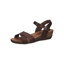 COSMOS Comfort Riemchensandale »Sandalen Leder« Dunkelbraun 45 45 Verschluss: Druckknopf
