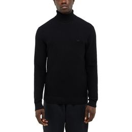 Mustang Sweater »Herren Style Elgin« schwarz M M Gerader Schnitt