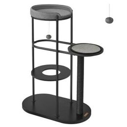 FEANDREA Kratzbaum modern Metallrohre Sisalstamm