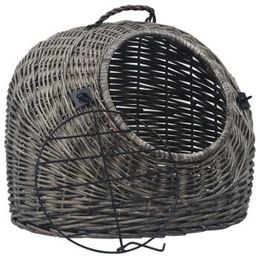 vidaXL Katzentransporter Grau 45 cm, 45 cm, 60 cm