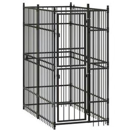 vidaXL Hundezwinger Box Stahl 96 cm, 1,92 m, 2 m