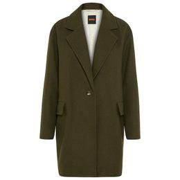 BOSS Orange Kurzmantel »Calesara Premium Damenmode« in gerader Passform, Woll-Anteil Dark Green 306 36 36 Blazermantel von BOSS Orange Womenswear