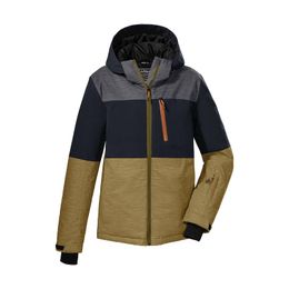 Killtec Skijacke »KSW 181 BYS SKI JCKT« Kids Skijacke: wasserdicht, atmungsaktiv, verstellbar, Taschen braun 176 176 Skijacke mit verstellbarer...