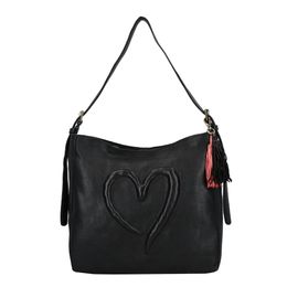 Taschendieb Wien Schultertasche 'Herzweg' Damen Größe One Size schwarz