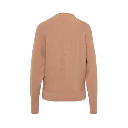 Zero Pullover strukturiert mit Stehkragen Damen Gr&ouml;&szlig;e XL beige