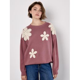 Apricot Pullover Damen Gr&ouml;&szlig;e L hellbeige / magenta
