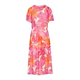 comma, COMMA Kleid ' ' Damen Größe 46 beige / orange / pink Winterkleid