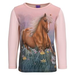 Miss Melody Langarmshirt rosa Damen 128