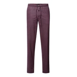 Hanro Pajama Pants ' Night & Day ' male Blue, Red size L