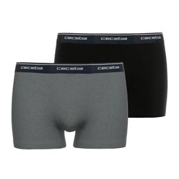 Ceceba Boxershorts Herren Größe 4XL graumeliert / schwarz / weiß