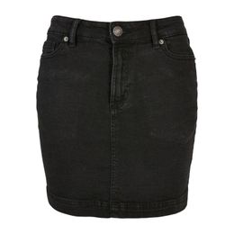 Urban Classics Ladies Organic Stretch Denim Mini Skirt Kurzer Rock schwarz in 32 TB4799 black washed