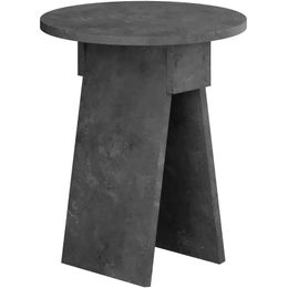 Beistelltisch DECORTIE "CHEN BEISTELLTISCH", grau (retro grau), B:42cm H:50cm T:42cm, Tische, Leichte Montage, Lagerung, Platzsparend