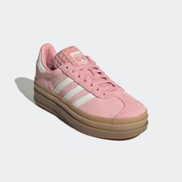 Sneaker adidas originals "GAZELLE BOLD E", Gr. 38, wonder mauve, sanftes weiß, gum 2, Leder, Synthetik, Sportlich, Schuhe