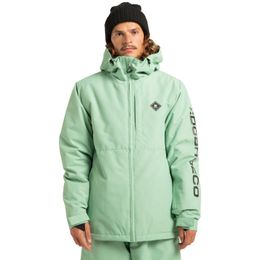 Snowboardjacke DC Shoes "Basis 10K", Herren, Gr. L, grün, 100% Polyester, Jacken
