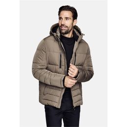 Outdoorjacke NEW CANADIAN "dry iQ", Herren, Gr. 26, beige (taupe), 100% Polyester, unifarben, normal, ohne Ausschnitt, Jacken Outdoorjacke, mit Fleece-Einsatz am Innenkragen