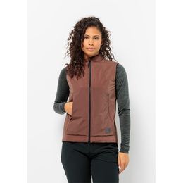 Jack Wolfskin Damen Funktionsweste "BIKE COMMUTE INS VEST W"wild, ginger, Gr. S, OBERSTOFF 87% POLYAMID, 13% ELASTHAN FUTTER 100% POLYESTER FÜLLUNG