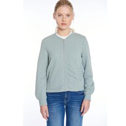 Haily's Sweatjacke HAILY’S "LS P JK Ke44ndra", Damen, Gr. M, grün (willow grün), Sweatware, Obermaterial: 98% Polyester, 2% Elasthan, unifarben, normal, Rundhals, Sweatjacken
