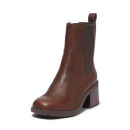 Chelseaboots Timberland "BELLEVAUXMID CHELSEA BOOT", Gr. 39,5, braun (schwarz braun full grain), Leder, Sportlich, Schuhe, Stiefelette, Winterschuhe, Ankle Boots