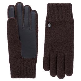 Roeckl Full Finger Gloves 'FELTED WOOL' female Brown size 7
