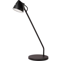 Lucide, Tischlampe, MILNE LED Tischlampe 8W dimmbar Warmweiss Modern Schwarz 44516/06/30 (250 lm)