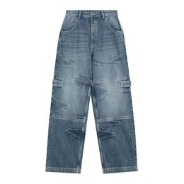 Bershka Jeans Herren Gr&ouml;&szlig;e 36 blue denim / wei&szlig;