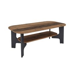 ByLiving Couchtisch JONNY, Breite 110 cm, Old Wood (Altholz-Optik)/anthrazit