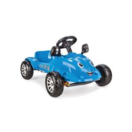 Pilsan Kinderauto, Tretauto Herby 07302, Hupe am Lenkrad, Pedale, ab 3 Jahre blau