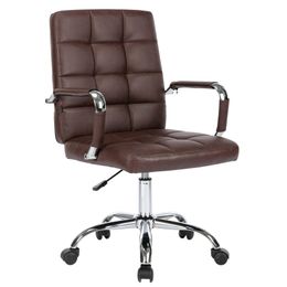 TPFLiving B&uuml;rostuhl Deal V1 Kunstleder Braun