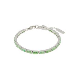 Lacoste Armband 'Duchess' Damen Gr&ouml;&szlig;e One Size gr&uuml;n / silber