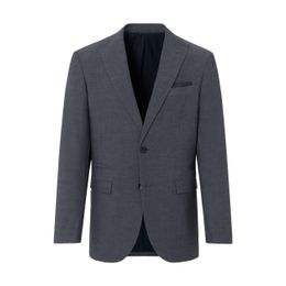 Anzugsakko Thomas Goodwin "Anzugsakko", Herren, Gr. 106, blau (navy), 58% Polyester;20% Viskose;16% Baumwolle;6% Elasthan, unifarben, figurbetont, mit Knöpfen, Sakkos