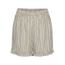 Pieces Shorts 'PCAlvina' Damen Gr&ouml;&szlig;e 38 oliv / wei&szlig;