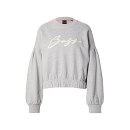 BOSS Sweatshirt 'C_Easton' Damen Gr&ouml;&szlig;e XS grau / wei&szlig;