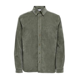 Only & Sons Button Up Shirt 'Michael' male size XL Muddy colored