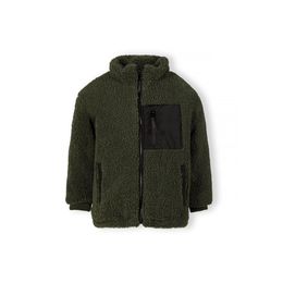 MINOTI Jacke Jungen Gr&ouml;&szlig;e 122/128 dunkelgr&uuml;n / schwarz